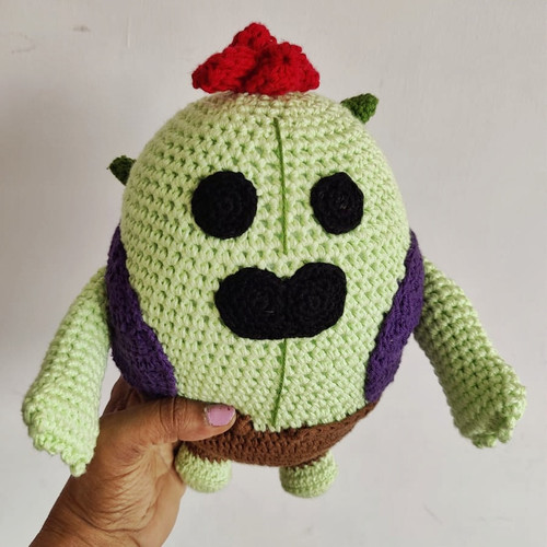 Spike from Brawl Stars Toy | Punash The Crochet C