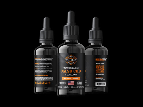 1000mg Water Soluble Nano CBD with Curcumin | 68 Whiskey Hemporium