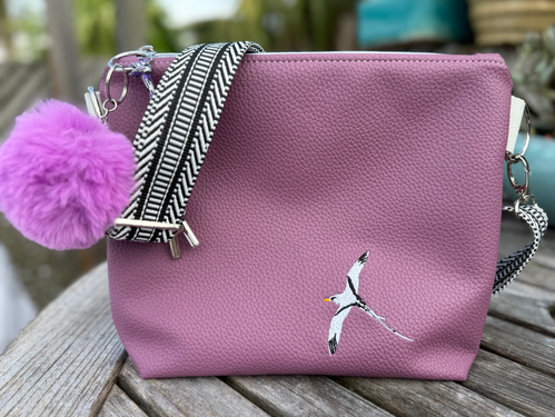 Calypso purple Longtail & Bermuda map imported vegan leather ...