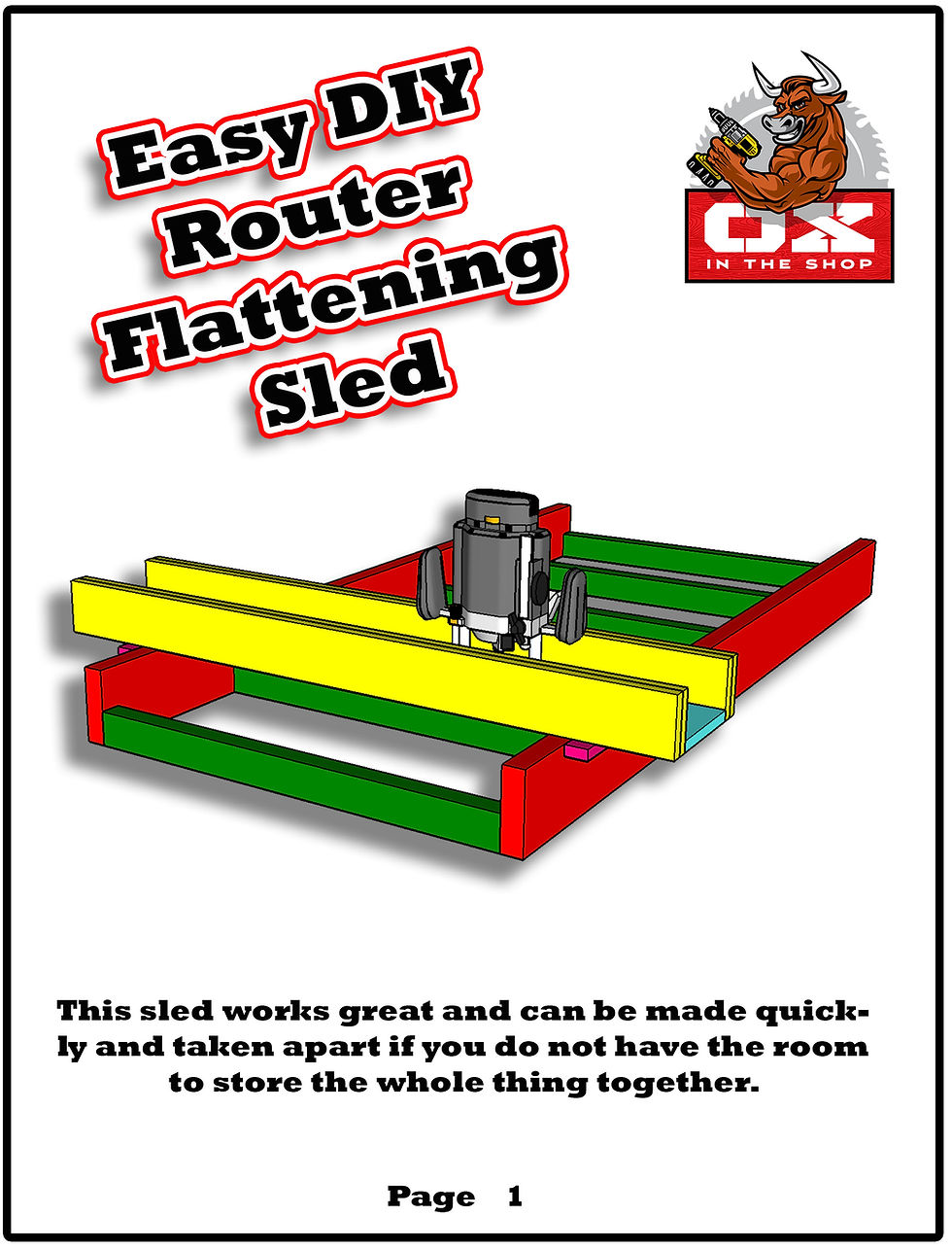 Easy DIY Router Flattening Sled | oxintheshop