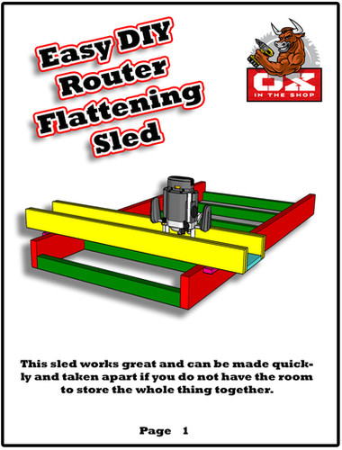 Easy DIY Router Flattening Sled | oxintheshop