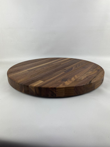 Walnut Butcher Block Lazy Susan | oxintheshop