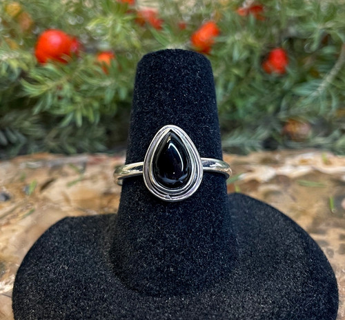 Obsidian Ring - Sterling Silver | crystalsemporium