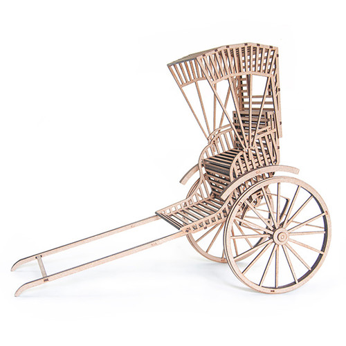 Laser Cut Indian Rickshaw Wooden 3D Puzzle | Scaled Dimensions