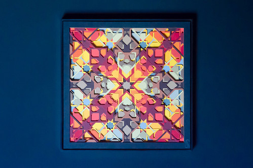 Autumn Geometric Paper Cut Art | Scaled Dimensions