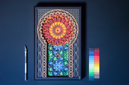 54 Layered Paper Cut Illustration | Scaled Dimensions