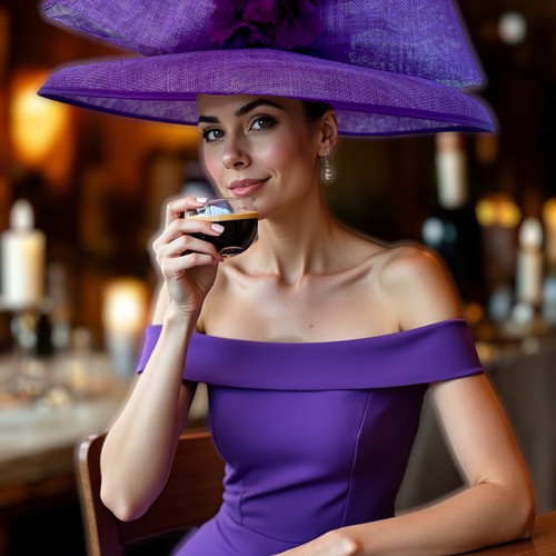Passion & Prosecco - Purple | Hat Couture