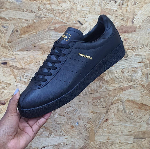 Adidas Topanga Black Leather Sole Sneaker Shoes | Toppline Kenya