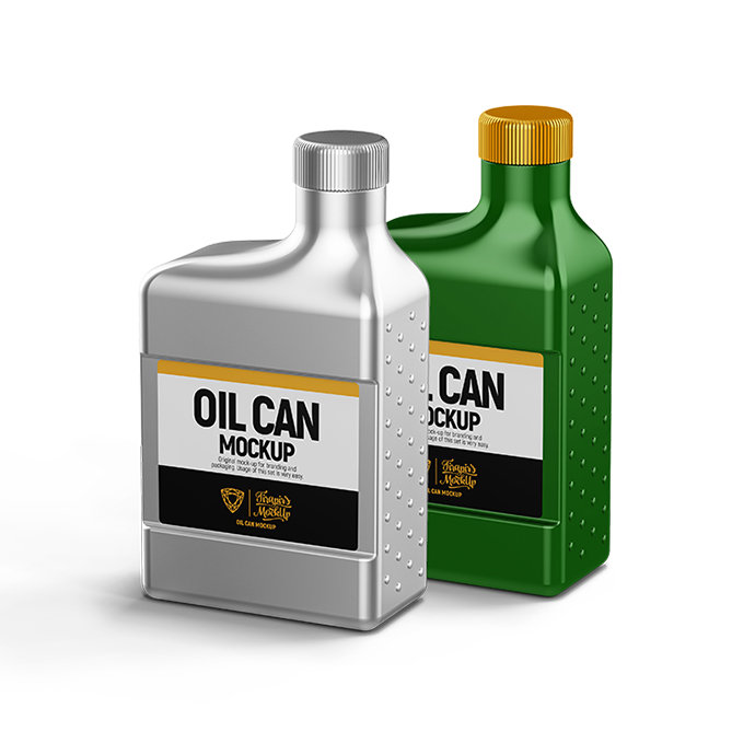 Motor Oil Can Gallon Mockup