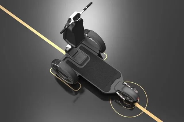 Introducing the Electric Stand Bike Concept Scooter for Urban Commutes
