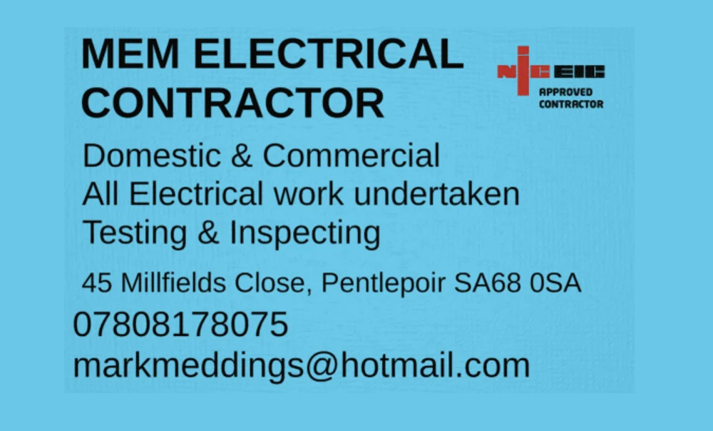 Mem Electrical | Electrician Servicing | Kilgetty, UK