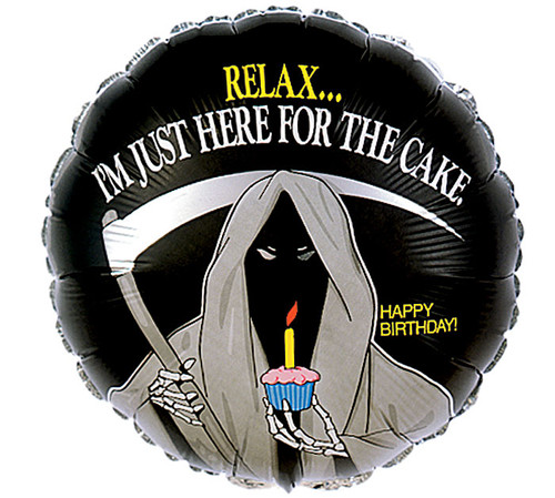 18" Grim Reaper Birthday Balloon | Zano's Balloon Empor