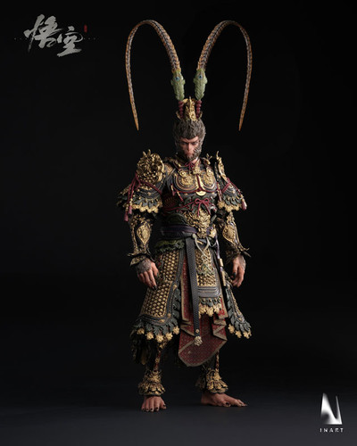 INART Black Myth Wukong Destined One Qi Tian Da Sheng Golden Armor Set ...