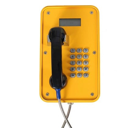 JR105-FK-Analog Outdoor landline wall mount phone With Display | LIGHT COM