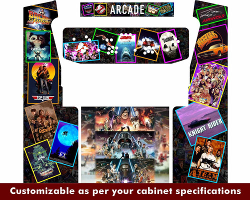 Classic Movie Mashup v2 Art & Vinyl | Arcade Graphics