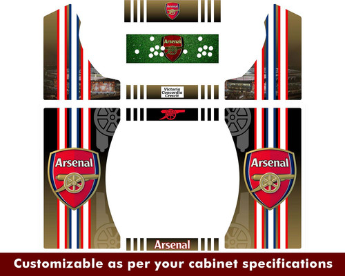 Arsenal f.c. v3 Art & Vinyl | Arcade Graphics