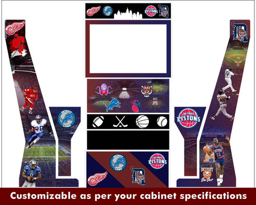 Detroit Michigan Teams Art & Vinyl | Arcade Graphics