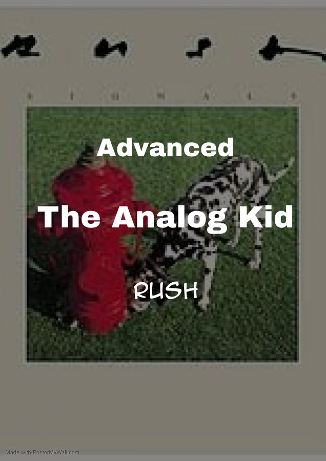 The Analog Kid - Rush - Standard Notation | Greg's Transcripts