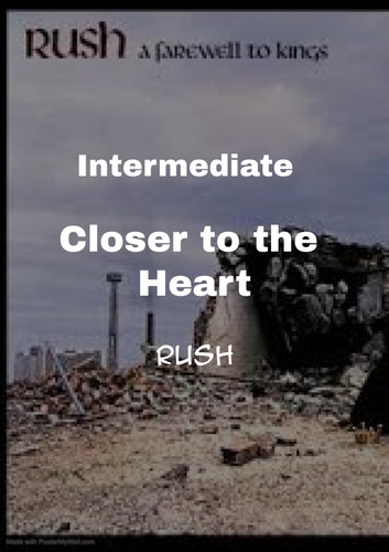 Closer to the Heart - Rush - Standard Notation | Greg's Transcripts
