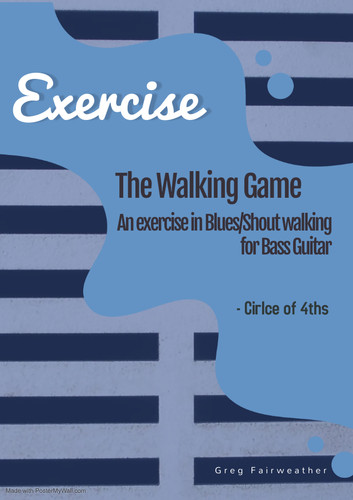 The Walking Game - Blues/Shout Exercise - Standard Notation | Greg's ...
