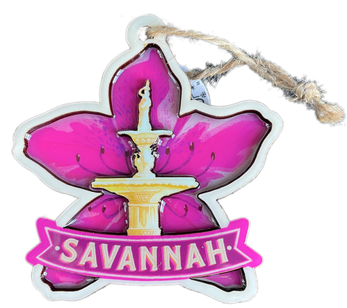 Forsyth Flower Wood 2D Ornament | The Dixie Market