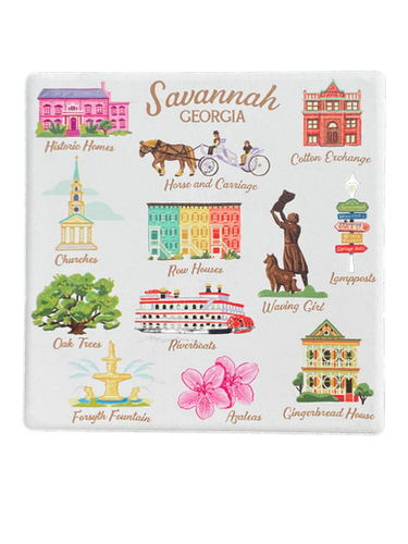 Savannah Icons Coaster | The Dixie Market