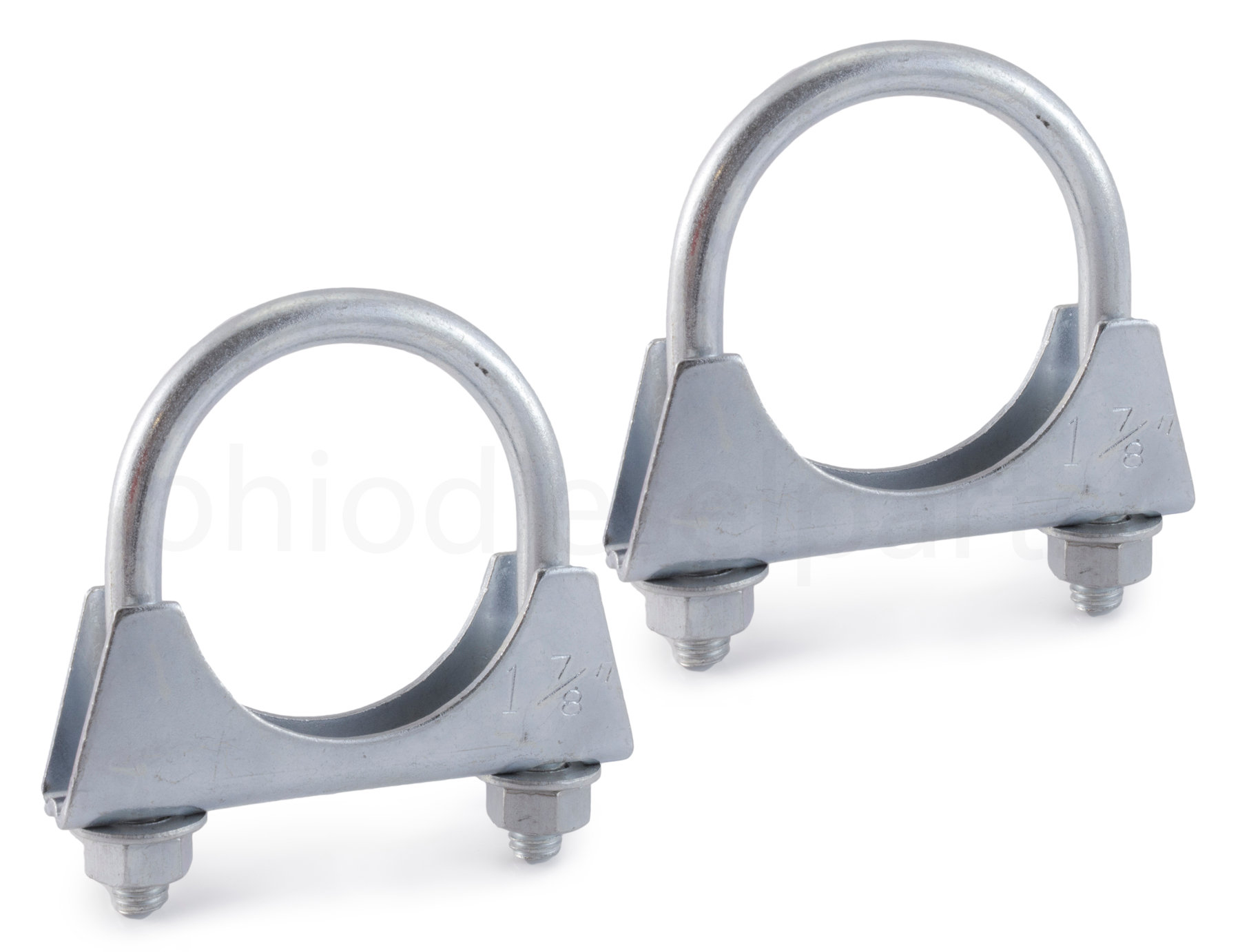 3 Exhaust Clamp Heavy Duty Muffler Clamp 1-1/8 Inch - Saddle Style With ...