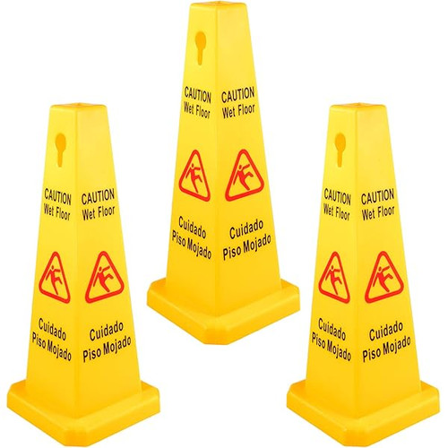 4 Sided Safety Caution Floor Sign | Dylanico SuppliesInc