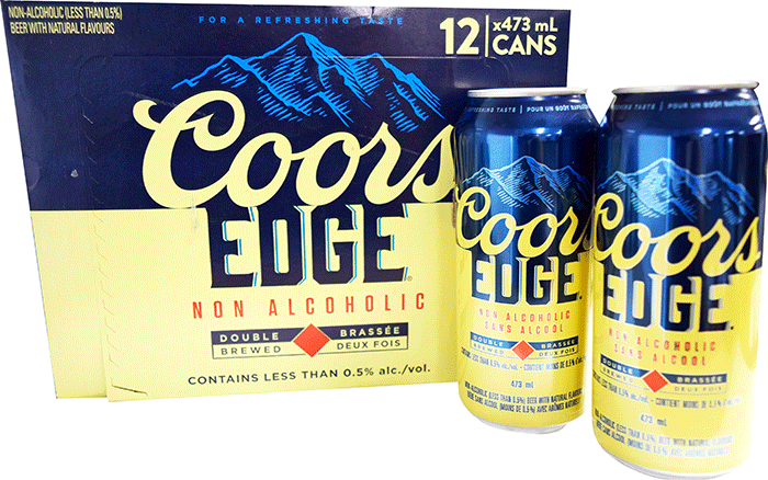 Coors Edge Beer(Less than 0.5% alc.) 12cans 473ml | OKBA CANADA