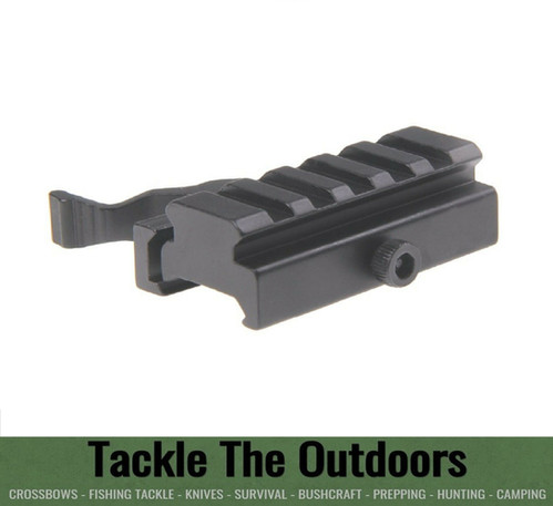 Quick Release 5 Slot Picatinny Weaver Rail Riser Mount Handguard Rail ...