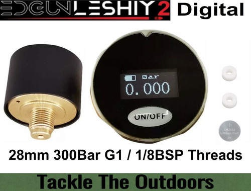 EDgun Leshiy 2 E.A.R. PCP Rifle Digital Pressure Gauge 1/8" BSP 28mm ...