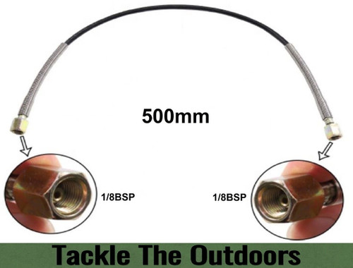 PCP Air Rifle Fill Hose 500mm Filling Whip Bottle Cylinder Charging ...