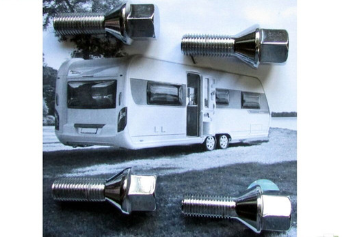 Hobby Caravan Alloy Wheel Bolts Studs Conical Seat 12X1.5mm Thread Set ...