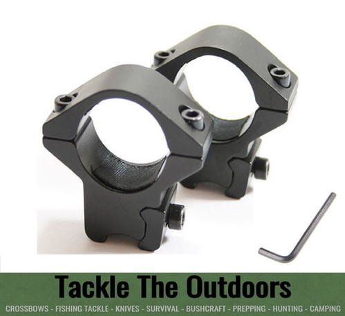 Scope Telescopic Sight Mounts 2 Piece Medium 40mm Fit 1" Tube 11mm 3/8 ...