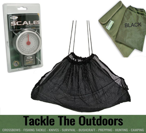 Carp Coarse Fishing Weigh Weighing Sling With Stink Bag & 50lb Scales ...