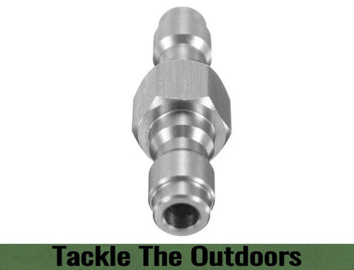 Air Rifle / Paintball 8mm Dual Male Quick Connect PCP Adaptor Foster ...