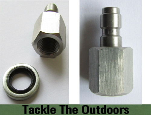 PCP Air Rifle Paintball Gun Whip Hose Fill Adapter Probe 1/8 BSP Quick ...