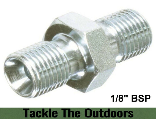 PCP Air Rifle Paintball 1/8" BSP Double Male Connector Gender Change ...