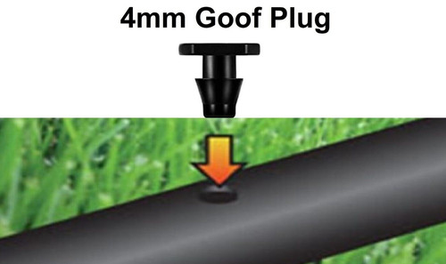 4mm Micro Irrigation Goof Plug / Pipe End Line Stopper Plugs | Tackle ...