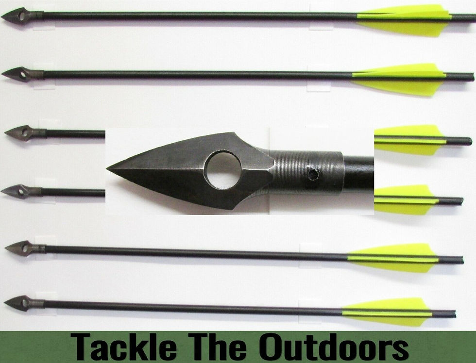 20" Crossbow Bolts With Fixed Solid Steel Armour Piercing Broadheads ...