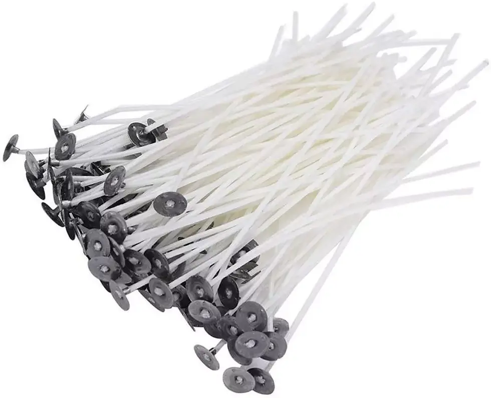 Pabilo encerado con ojalillo /M /20 cm/ 100 unidades | De Velas