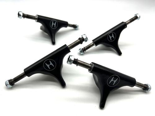 3.0" Black - Huck Trucks - set of 4 | Huck Skate Supply