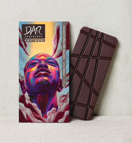 Salted Caramel Coffee | DAR Chocolate Art Bars