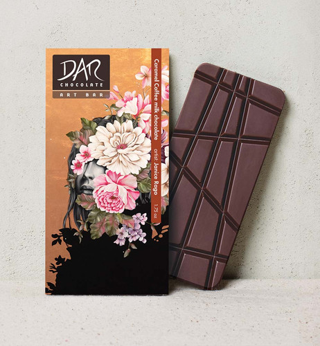Salted Caramel Coffee Milk 60% | Artist: Janice Rago | DAR Art Bars