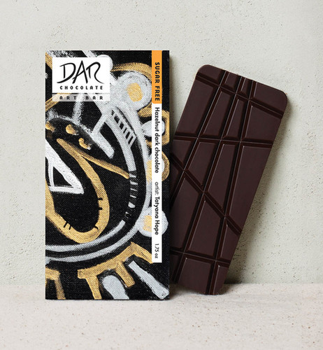 Sugar Free | Hazelnuts Dark | DAR Chocolate Art Bars