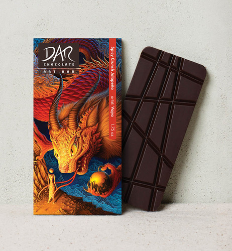 Crunchy Jalapeño | DAR Chocolate Art Bars
