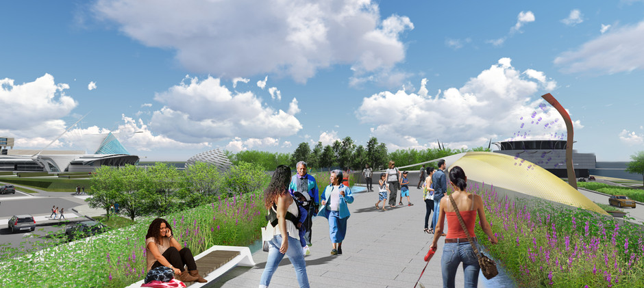 Lakefront Gateway Plaza Design | WI ASLA