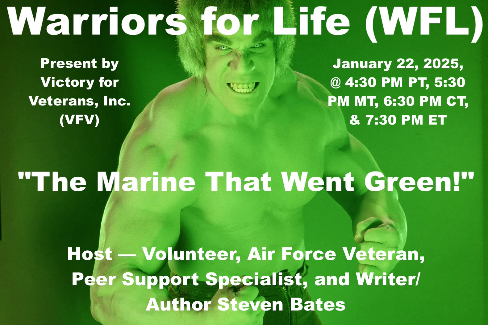 Drop in TONIGHT for "The Marine That Went Green!" with Warriors for ...