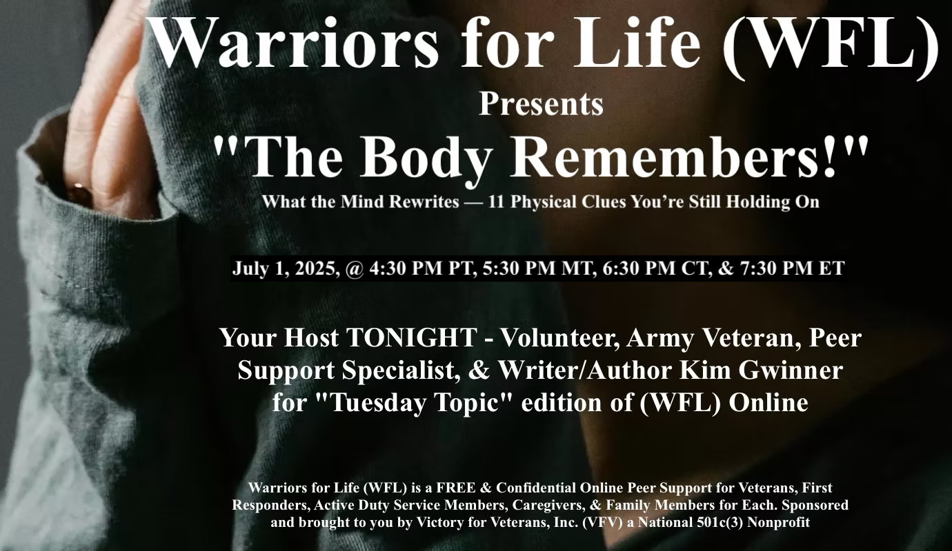 Join Kim & Friends TONIGHT for "The Body Remembers!" with Warriors for ...