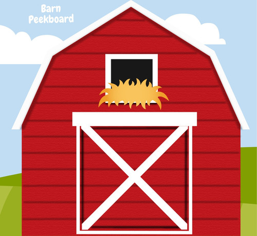 Barn Peekboard for Birth -18 months | Palma Smiley